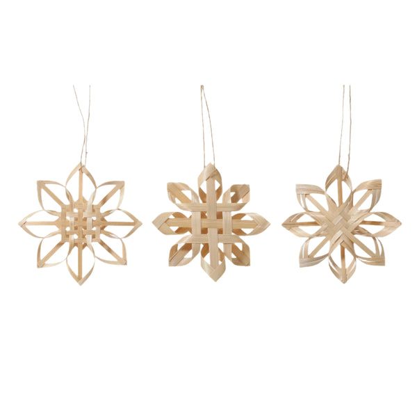 Robert Gordon Woven Snowflake Decorations - Set of 3 - Good Thing