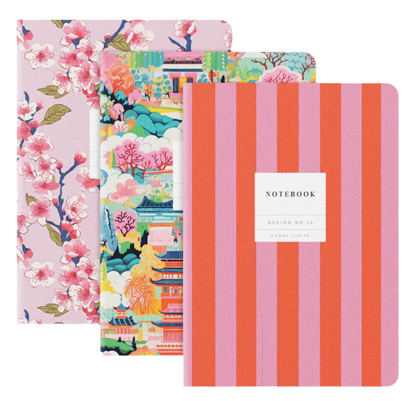 Kaleido A5 Notebook Set of 3 - Candy Stripe - Good Thing