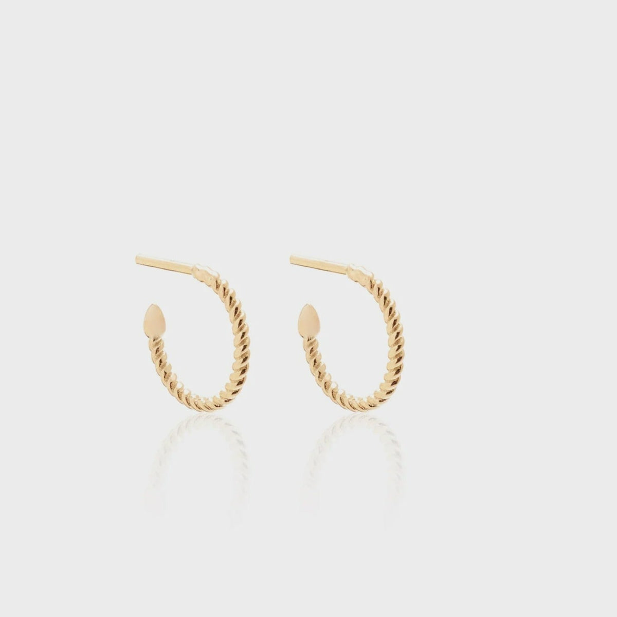 Silk & Steel Superfine Mini Rope Hoops - Gold - Good Thing